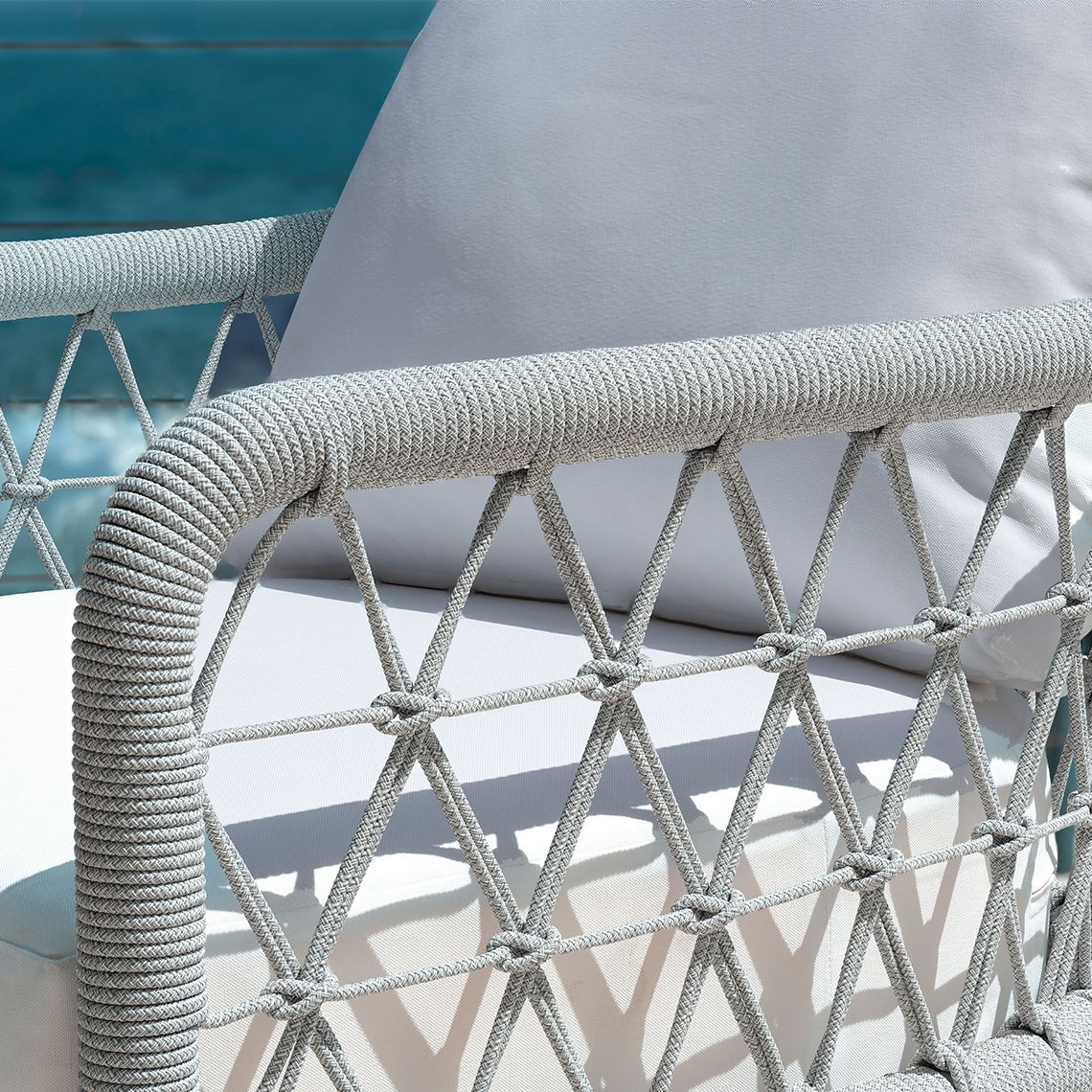 NEVIS ALUMINIUM Sofa Module Left Arm (facing) – Kingsley Bate Outdoor Furniture Australia