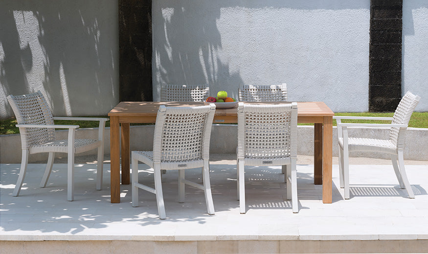 CATHERINE ALUMINIUM - Dining Side Chair – Kingsley Bate Outdoor ...