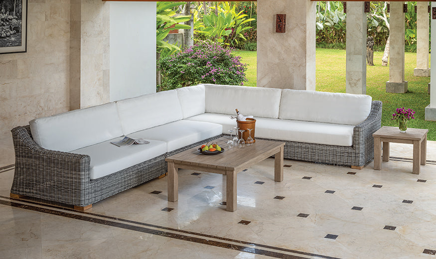 TORTOLA SOFA 3m - Left Arm Return (seated) – Kingsley Bate Outdoor ...
